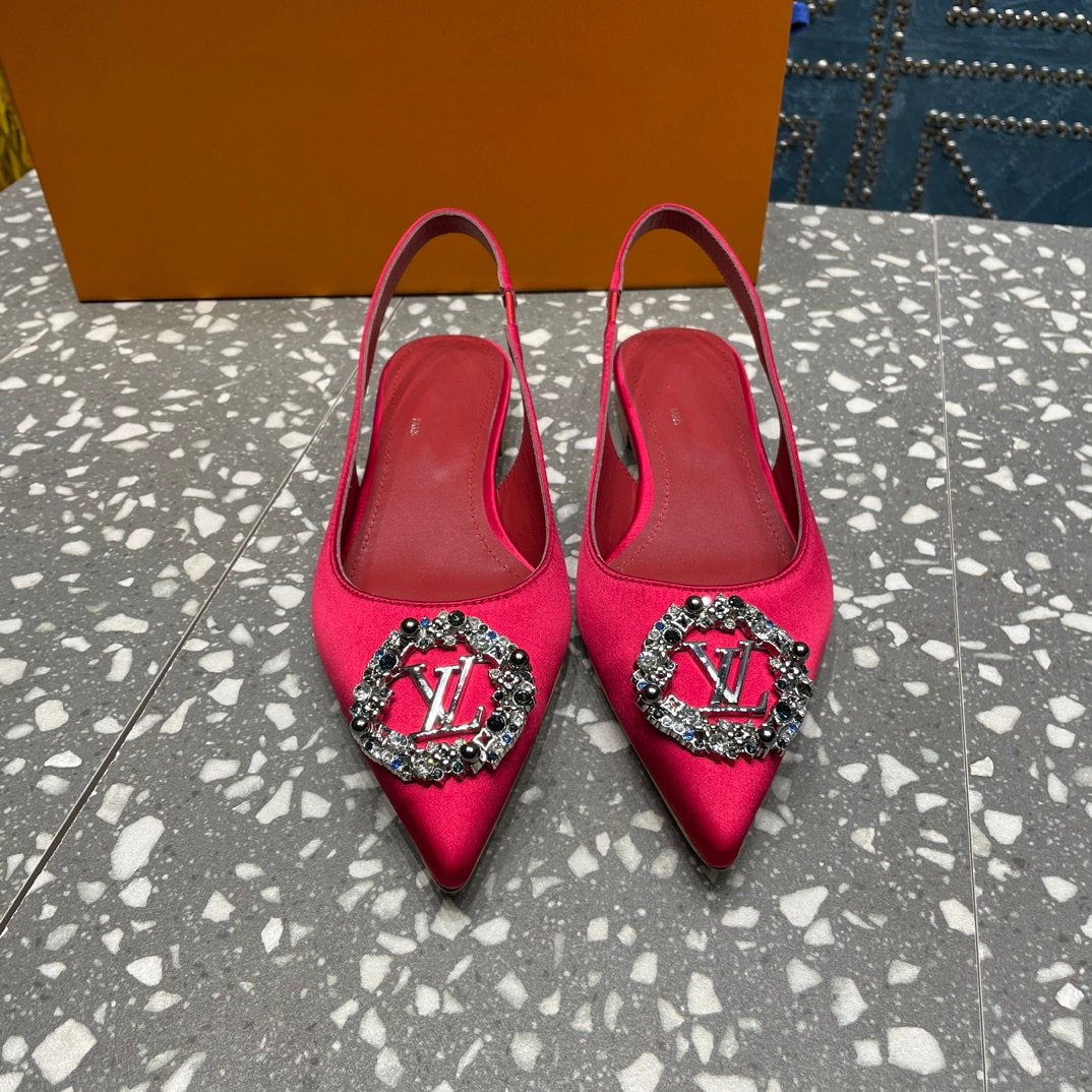 LV MET SLINGBACK BALLERINA RED – Kal Recovery