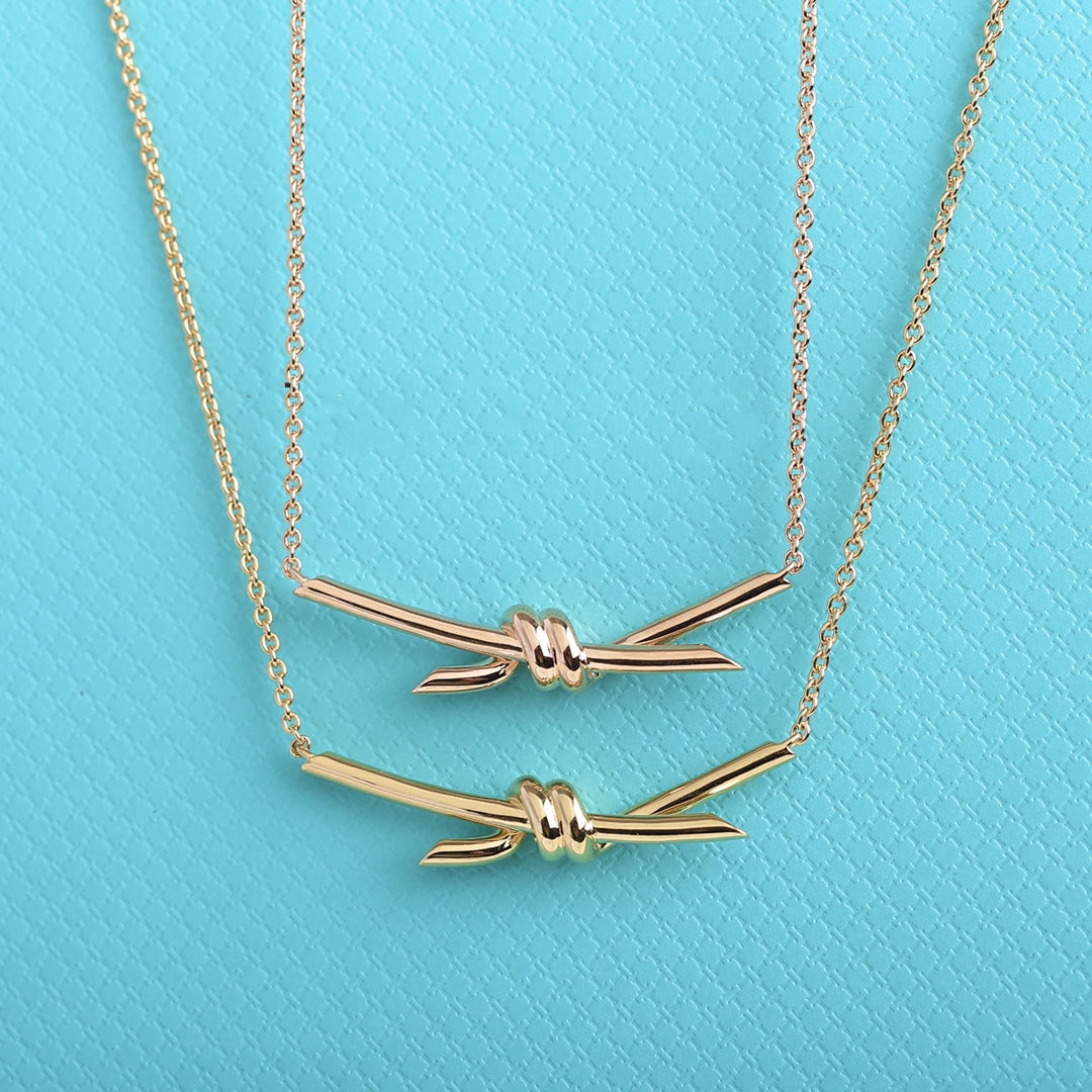 KNOT NECKLACE GOLD – Kal Recovery
