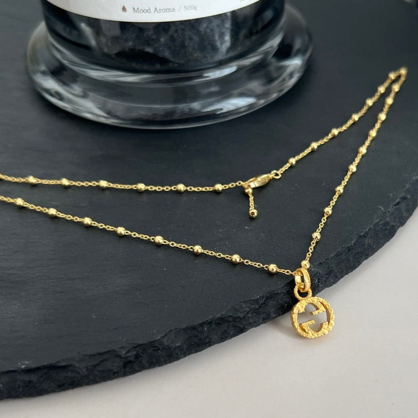 GG BALL CHAIN GOLD NECKLACE – Kal Recovery