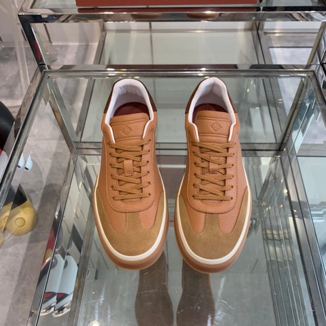 LP TENNIS WALK SNEAKERS TAWNY CALFSKIN – Kal Recovery