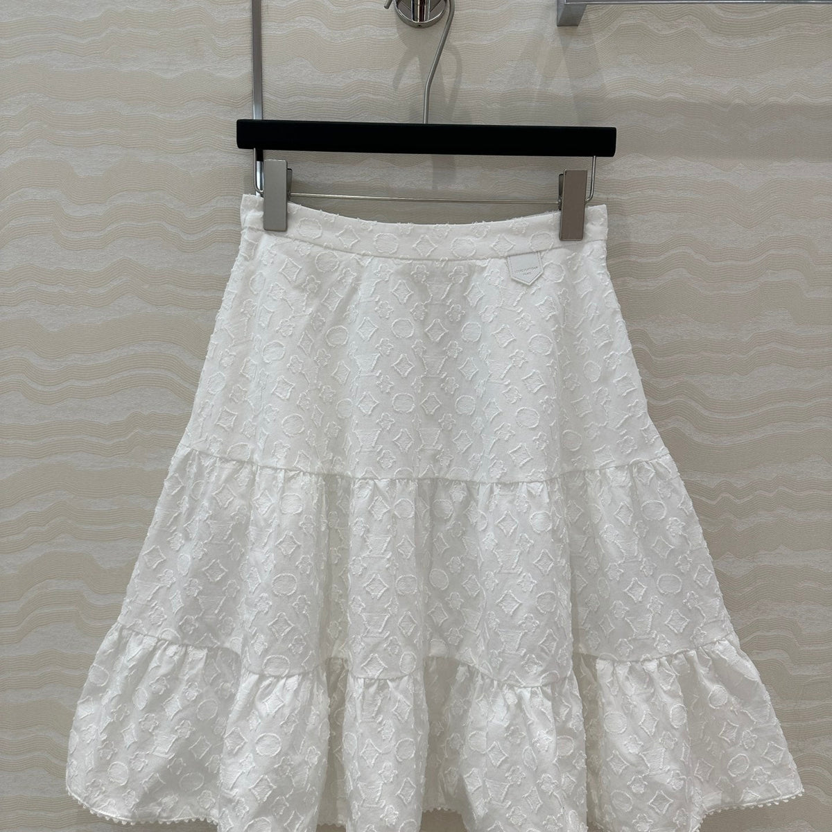 LV Monogram Jacquard Skirt White Cotton – Kal Recovery