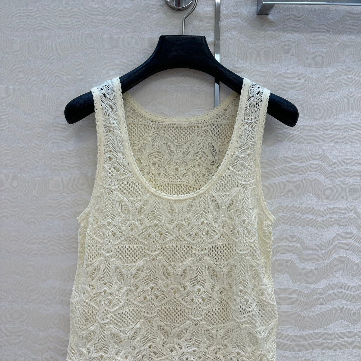 CD Hollow Vest Light Cream Cotton – Kal Recovery