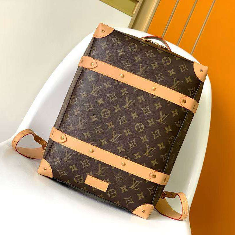 LV Monogram Backpack Brown Gold Leather – Kal Recovery