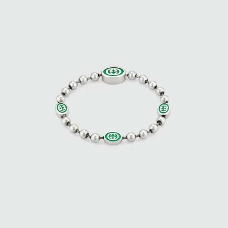 INTERLOCKING G BOULE CHAIN BRACELET SILVER – Kal Recovery