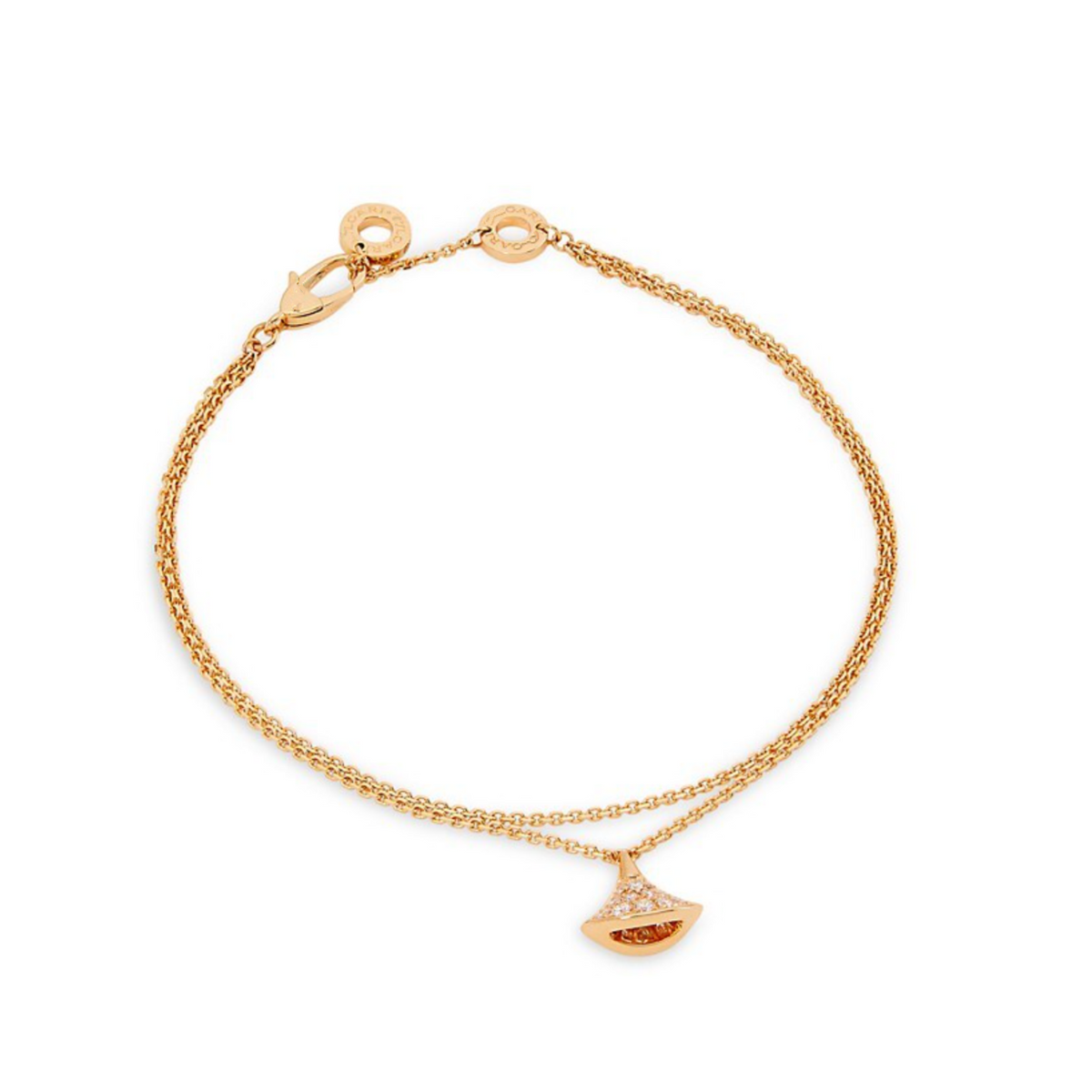 DREAM 1 MOTIF DIAMOND DOUBLE CHAIN BRACELET – Kal Recovery