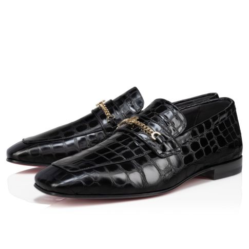 CL Mj Moc Loafers Alligator Embossed Calf Leather Black – Kal Recovery