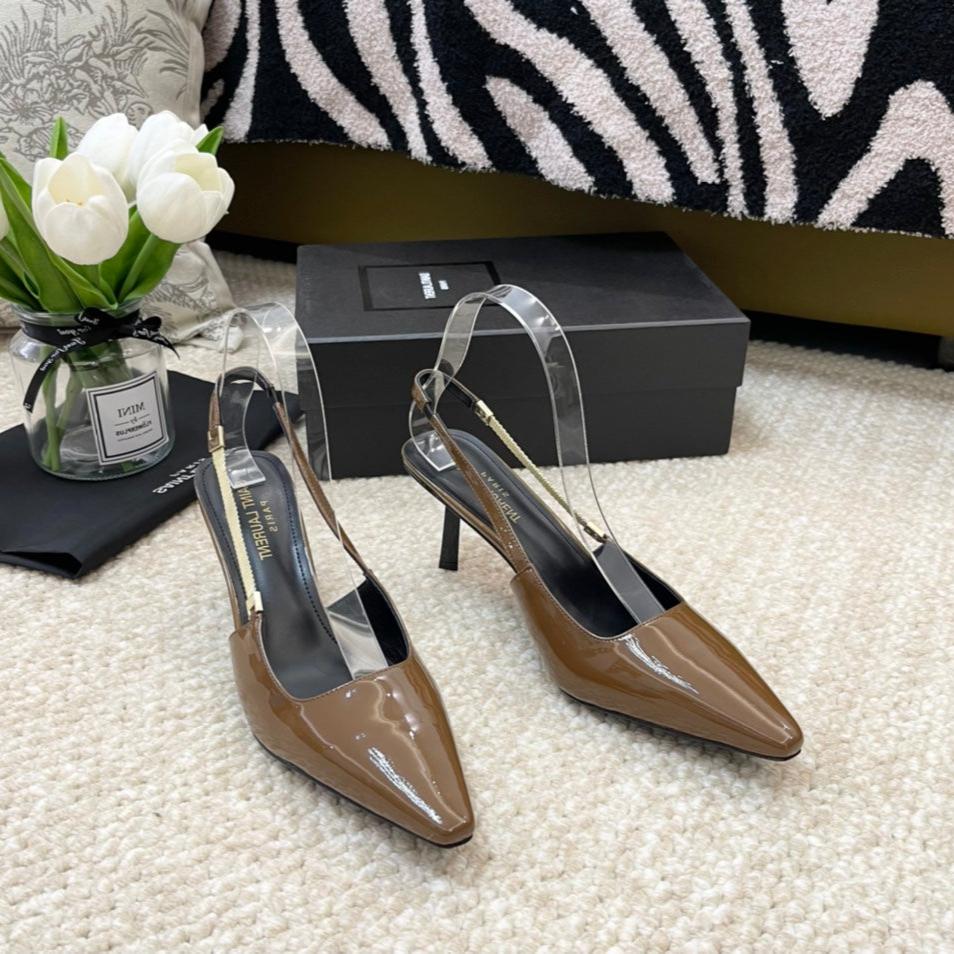 SL BLAKE SLINGBACK PUMPS CAMEL CALFSKIN – Kal Recovery