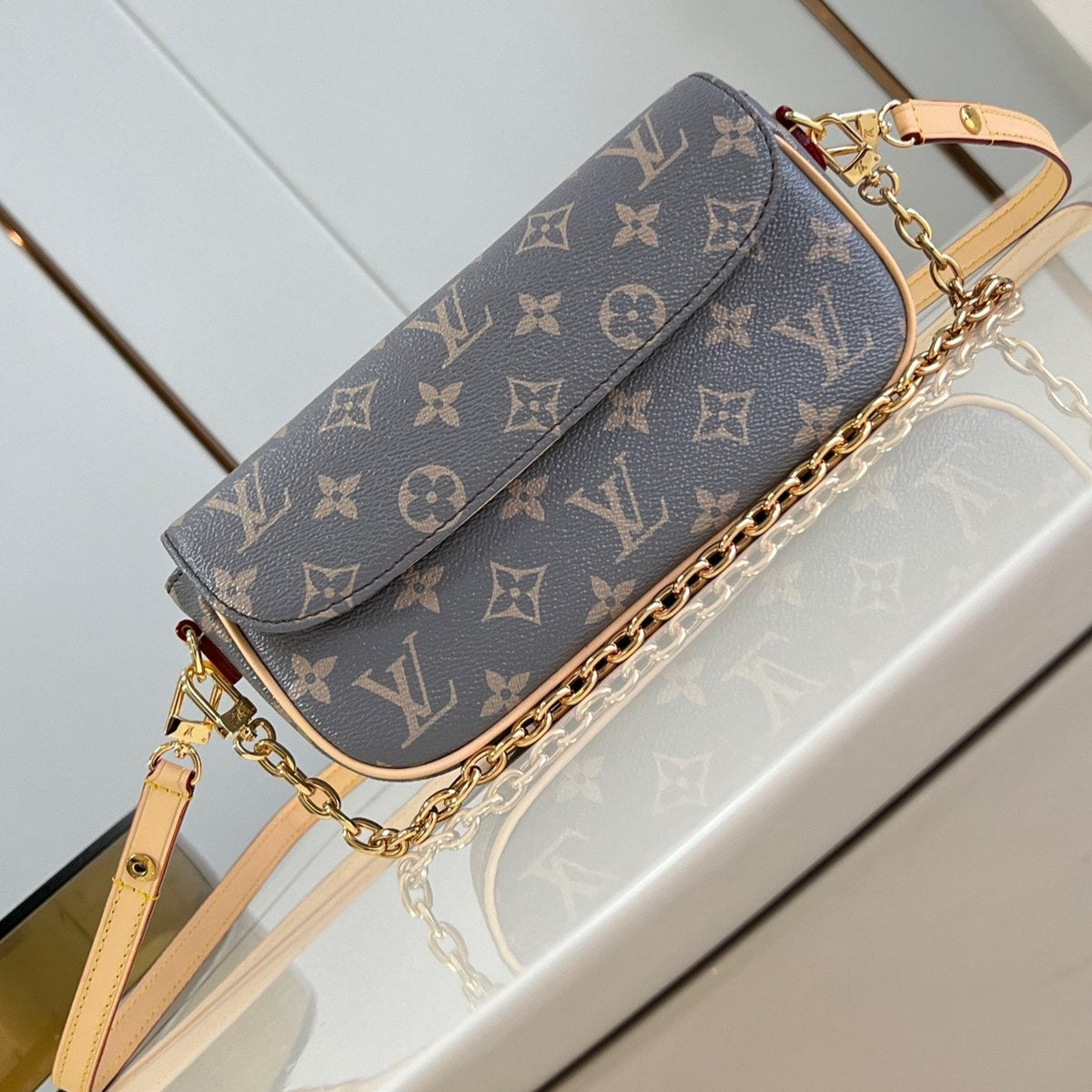 LV Woc Ivy 23.5 Gray Monogram Coasted Canvas – Meejuri