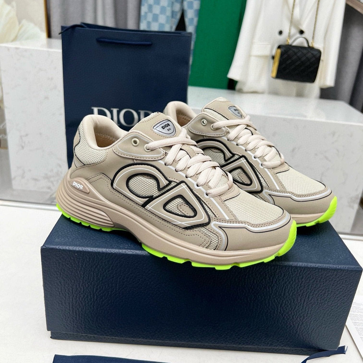 CD B30 SNEAKER KHAKI MESH FABRIC – Kal Recovery