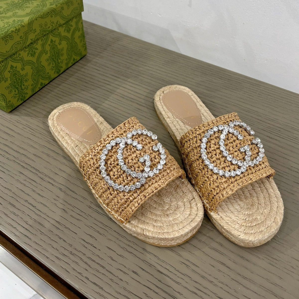GG INTERLOCKING G ESPADRILLE COPPER FABRIC – Kal Recovery