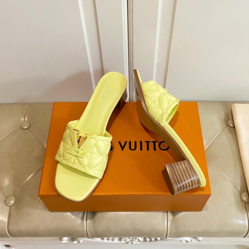 LV Neo Revival Mule 55mm Lemon Yellow Lambskin – Kal Recovery