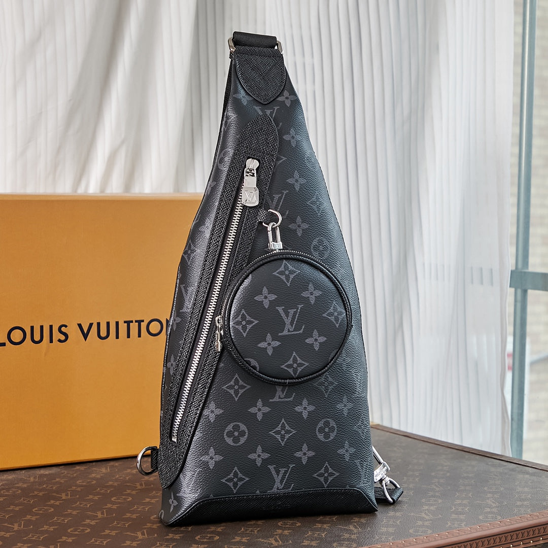 DUO CROSSBAG 42 IN BLACK MONOGRAM ECLIPSE CANVAS – Kal Recovery