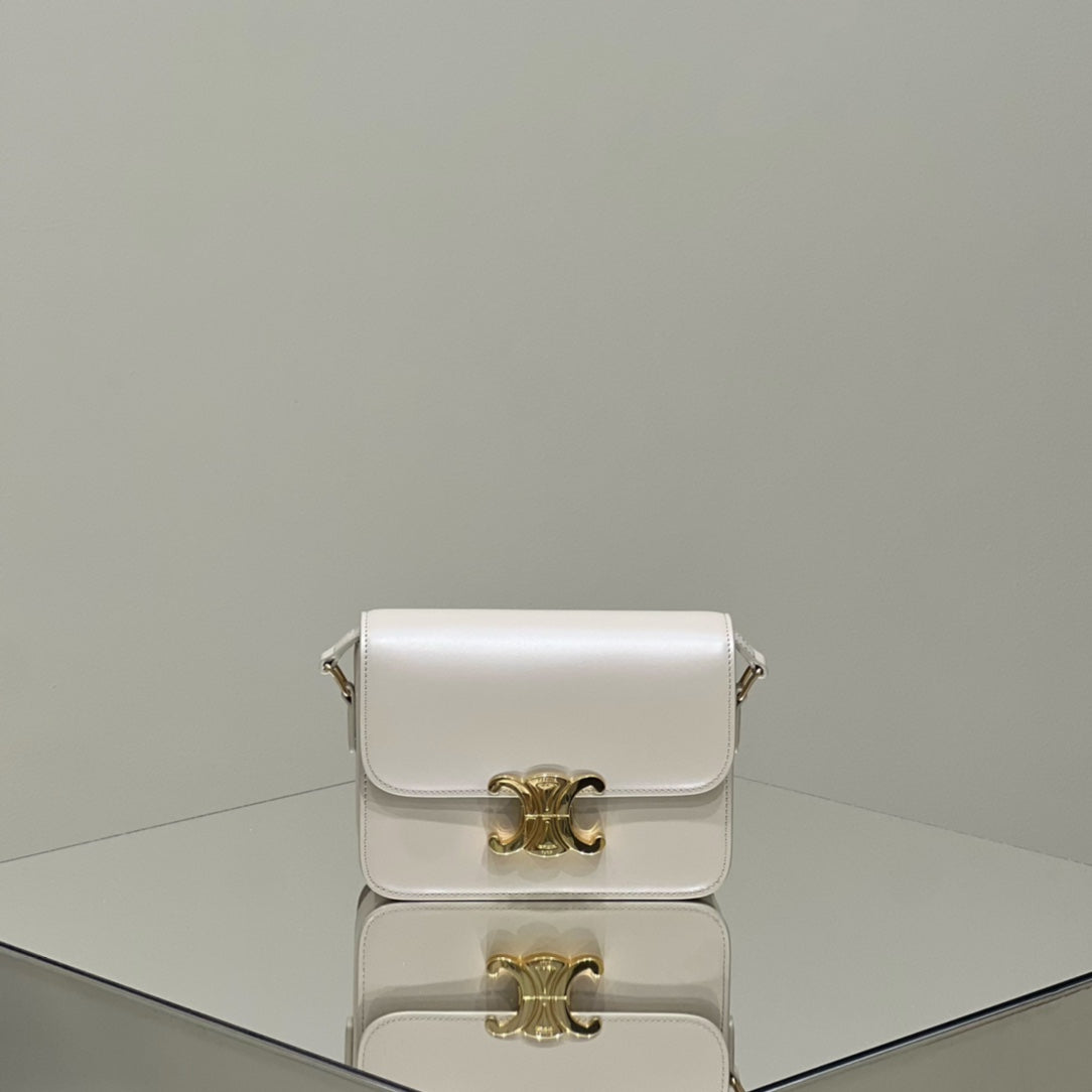 MINI CLAUDE 22 SHINY CALFSKIN WHITE – Meejuri