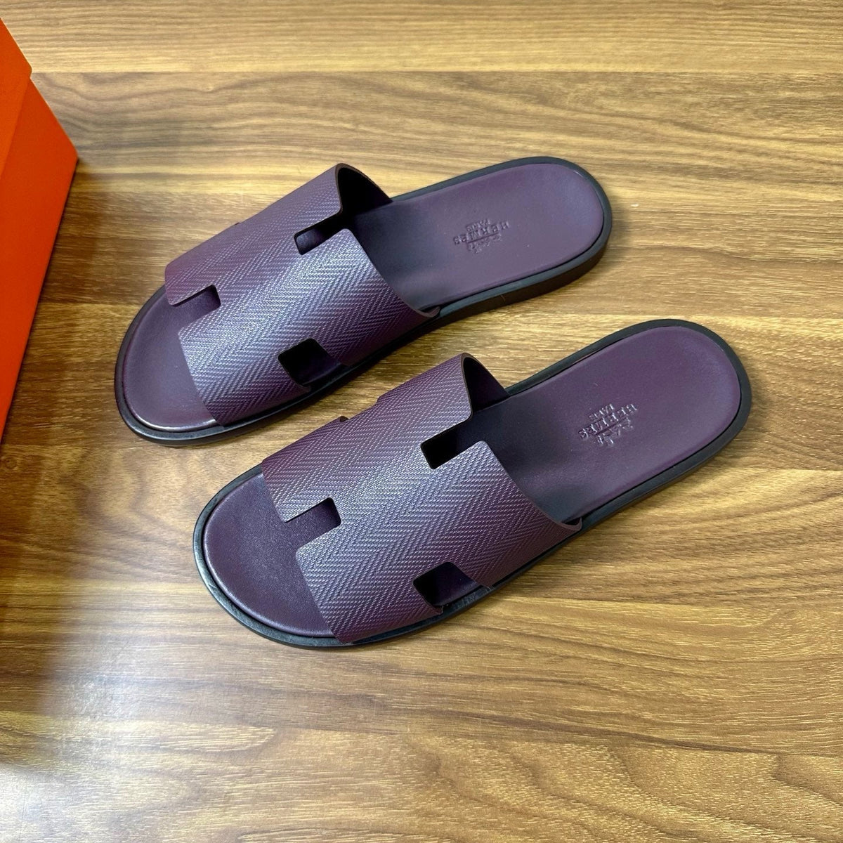 HM Men's Izmir Slide Sandals Purple Calfskin 672023 – Kal Recovery